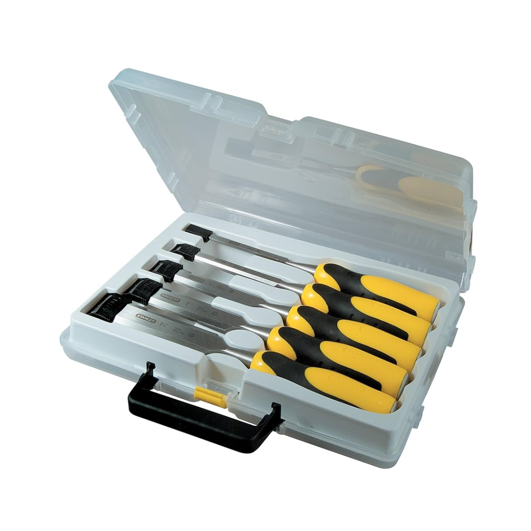 Stanley Dynagrip Chisel Set 2-16-885 (5 Pcs) | High Chrome-Carbon Wood ...