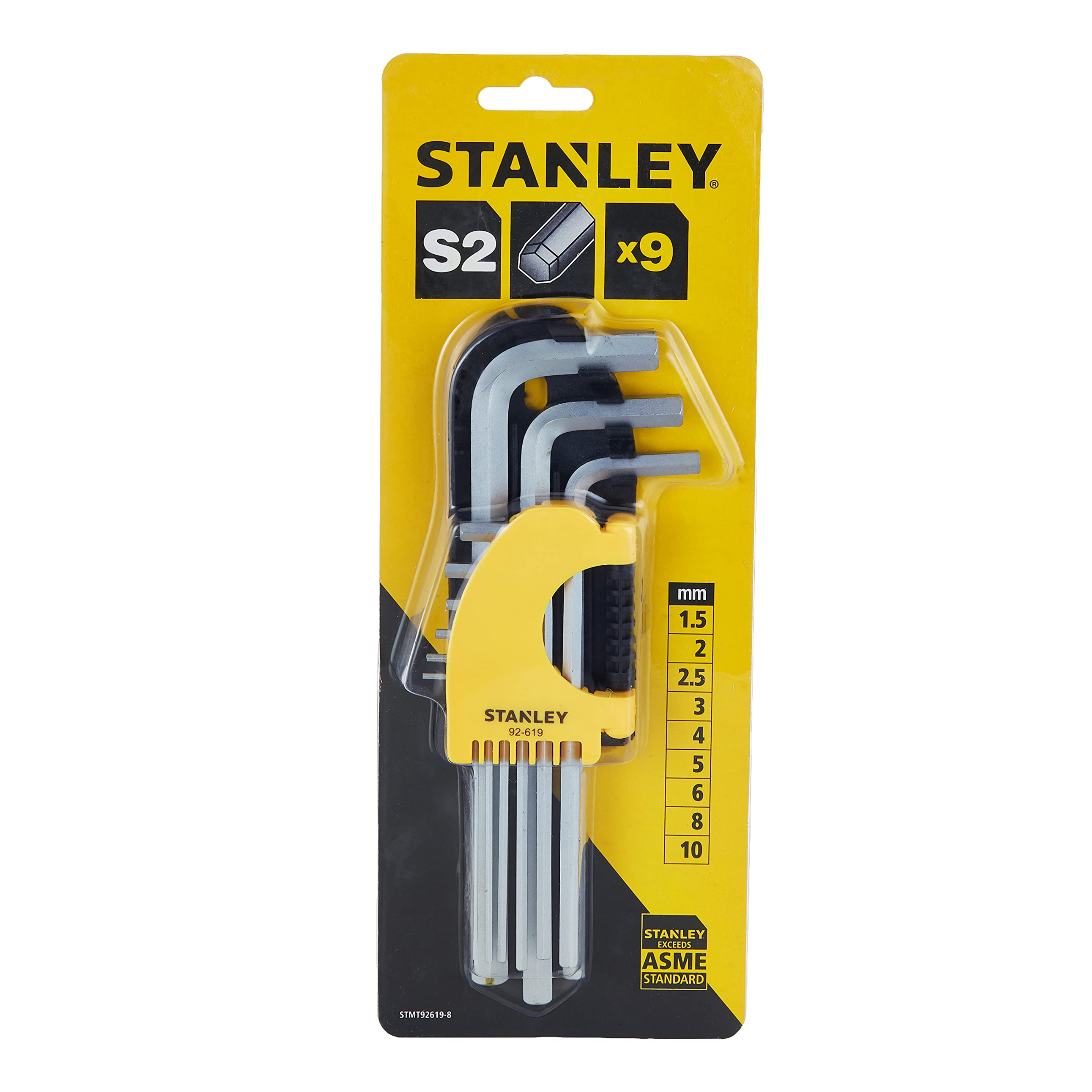 Stanley Long Hex Key Set 9pc (STMT92619-8) – toolspot