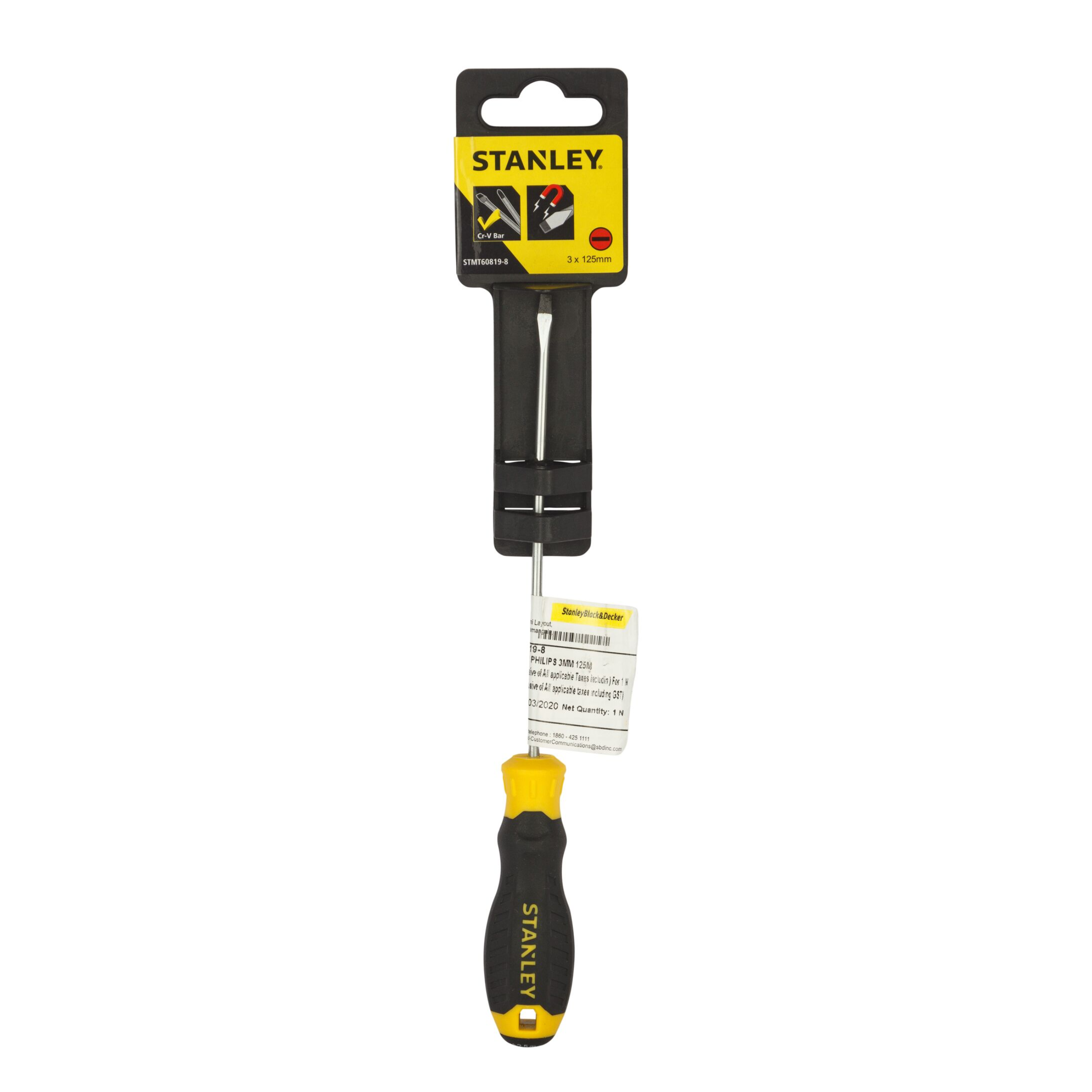 Stanley Screwdriver 3×75mm (STMT60817-8) – toolspot