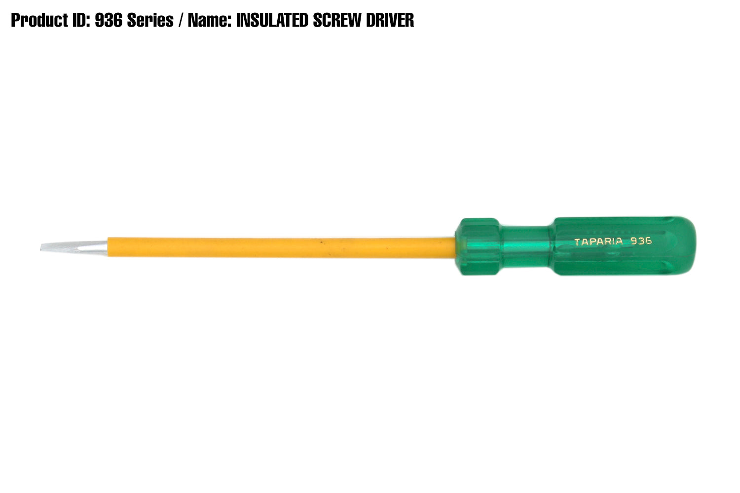 Taparia 936 5×150 mm Insulated Flat Screwdriver – Magnetised Tip UAE ...
